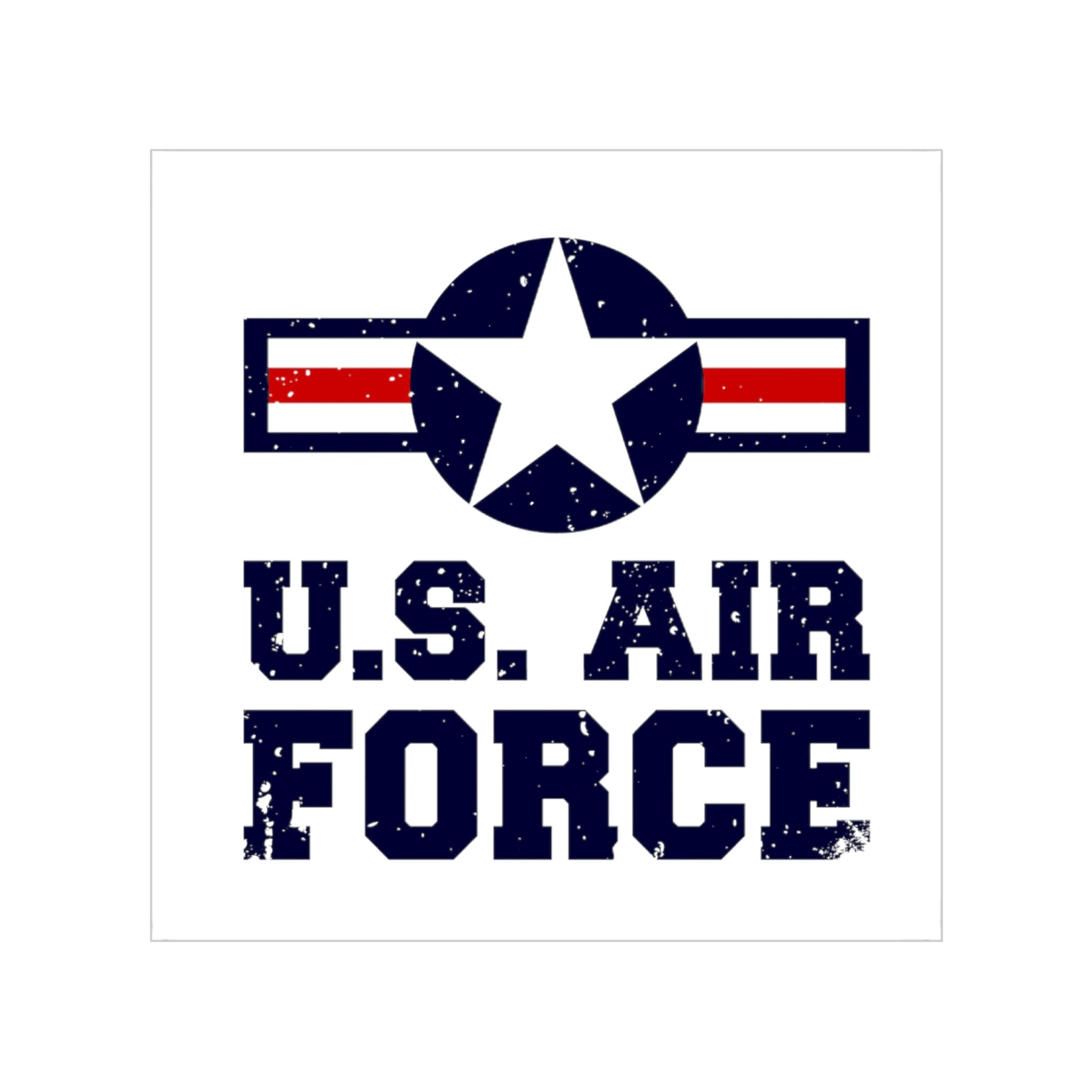 Transparent Outdoor USAF Retro Logo Sticker, Square, 1pc - Etsy