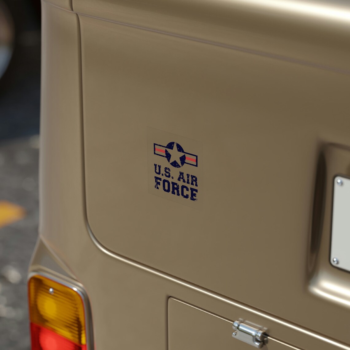 Transparent Outdoor USAF Retro Logo Sticker, Square, 1pc - Etsy