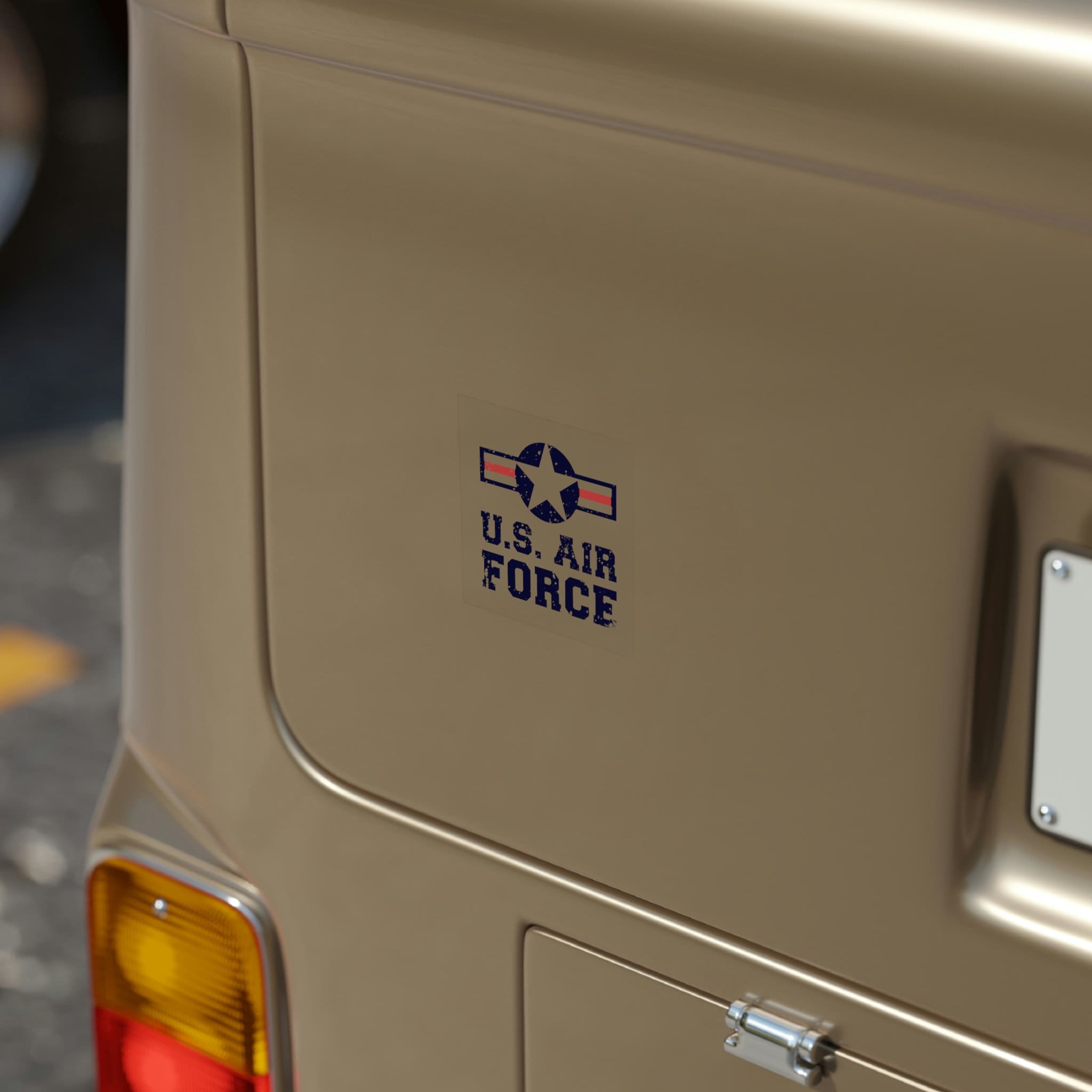 Transparent Outdoor USAF Retro Logo Sticker, Square, 1pc - Etsy