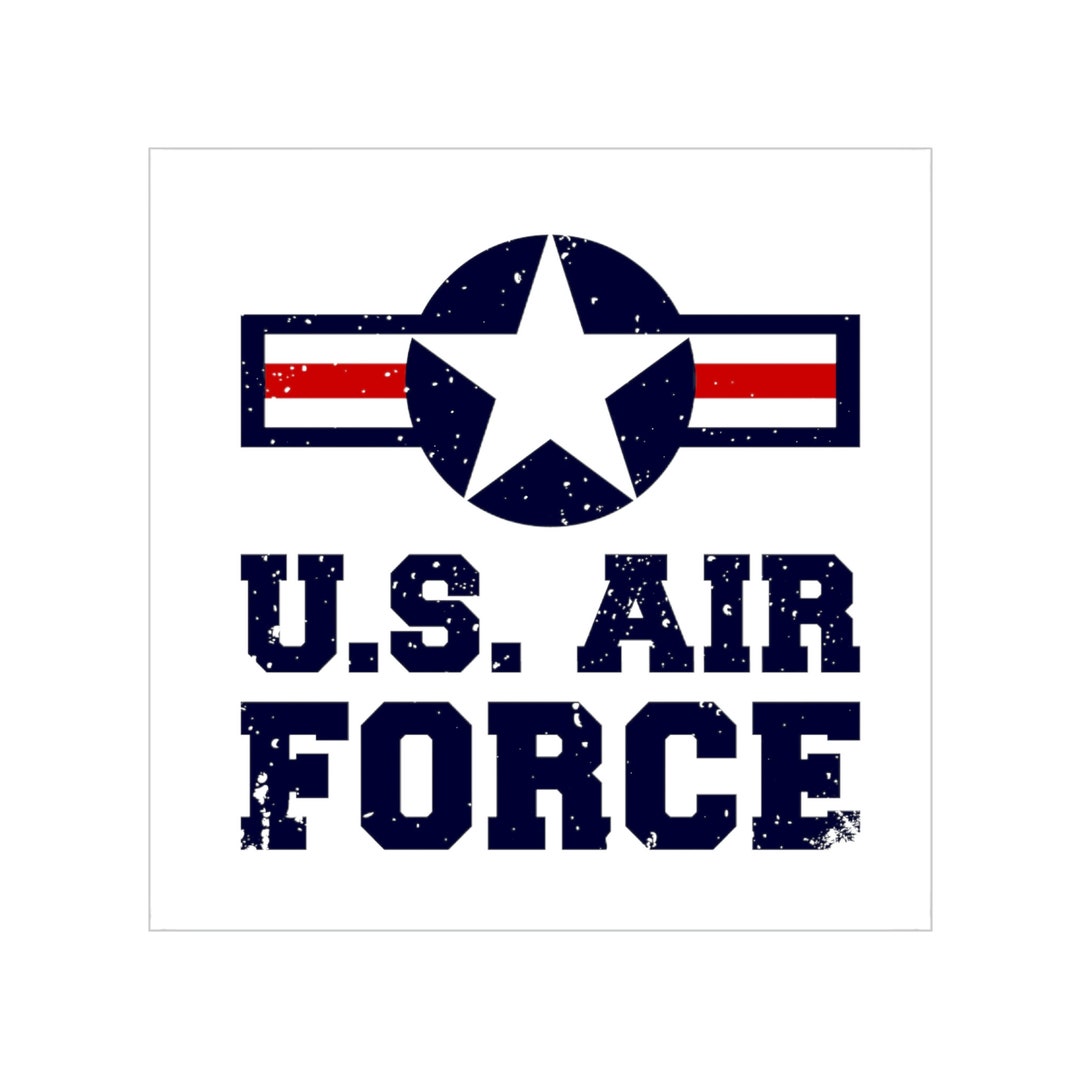 Transparent Outdoor USAF Retro Logo Sticker, Square, 1pc - Etsy