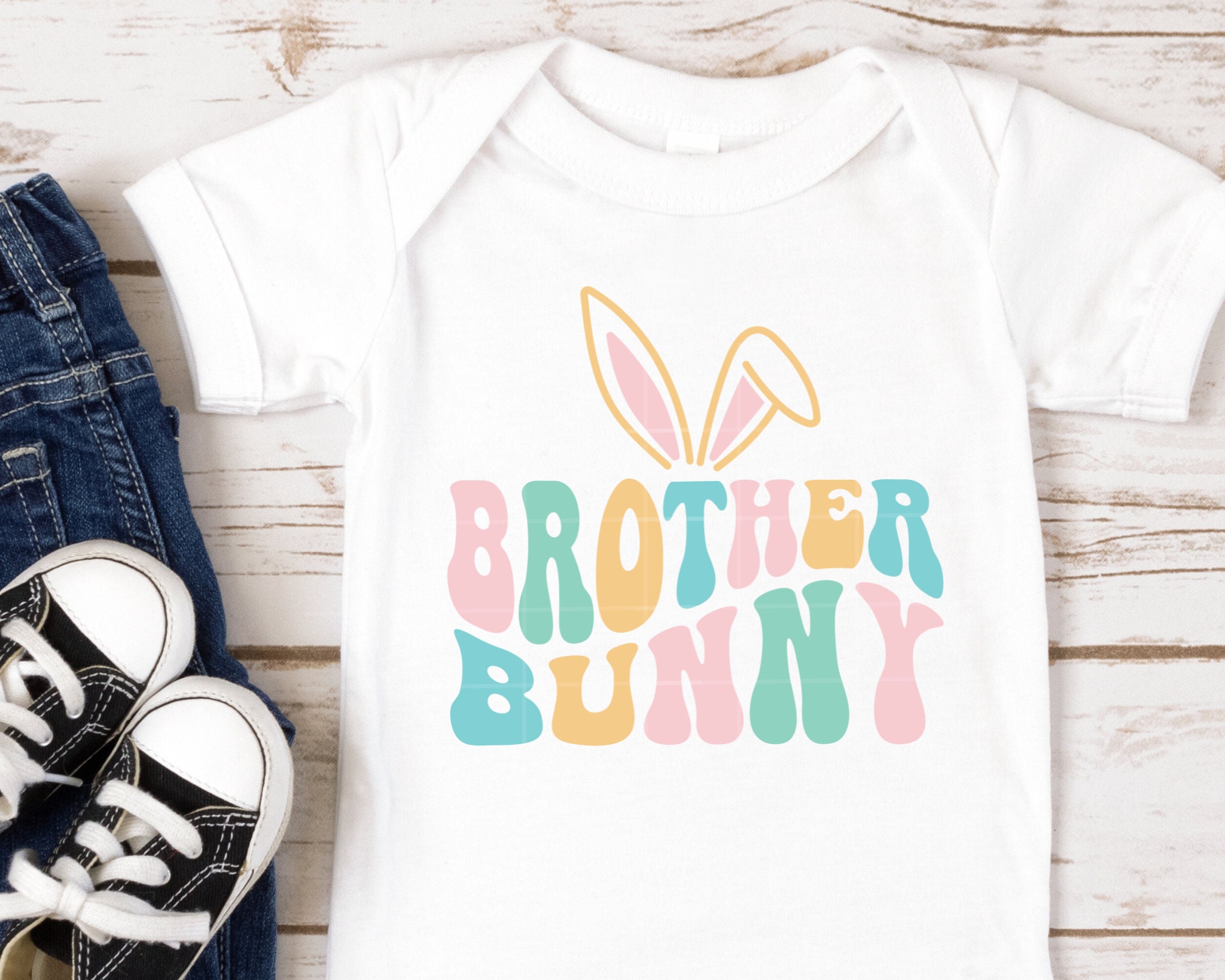 Brother and Sister Bunny SVG, Matching Easter Svgs, DIY Family Bunny ...