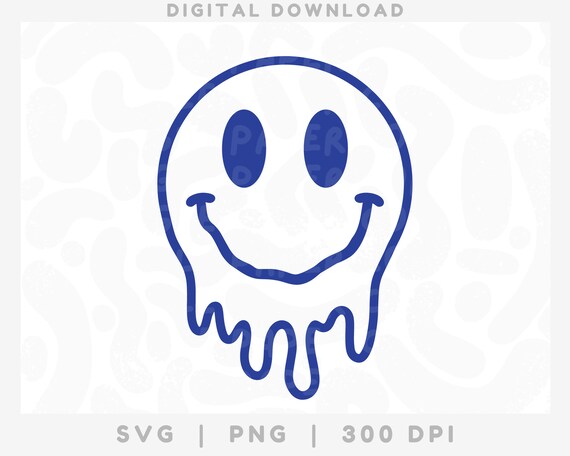 Blue Smiley Face Png