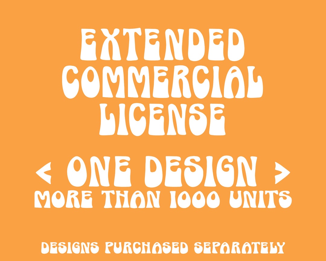 Extended Commercial License for a Single Design - Unlimited Use ...