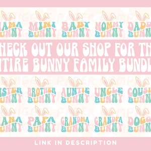Brother and Sister Bunny SVG, Matching Easter Svgs, DIY Family Bunny ...