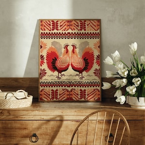 Thanksgiving Art Gallery Wall Set of 3 Prints Eclectic Textile Wall Art ...