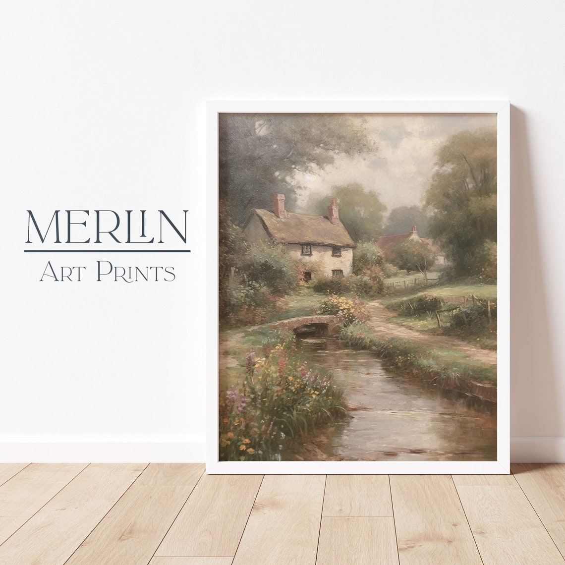 Vintage English Countryside Art Print Printable Landscape - Etsy