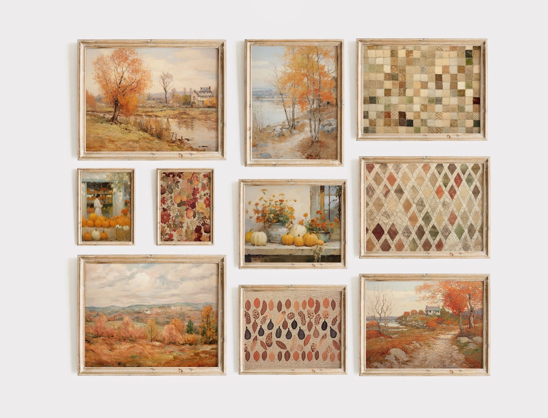 Fall Gallery Wall Prints Set of 10 Fall Printable Art Gallery Wall ...