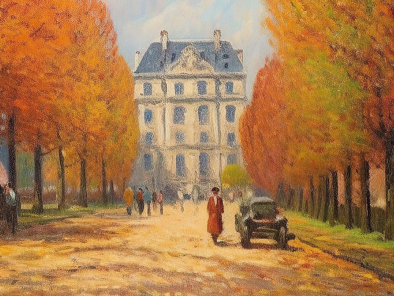 Printable Fall Painting French Country Decor Fall Art Decor - Etsy