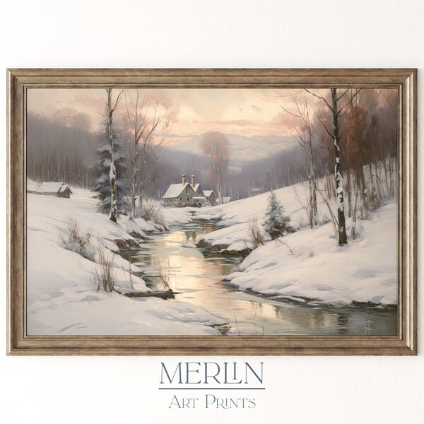 Winter Painting - Etsy