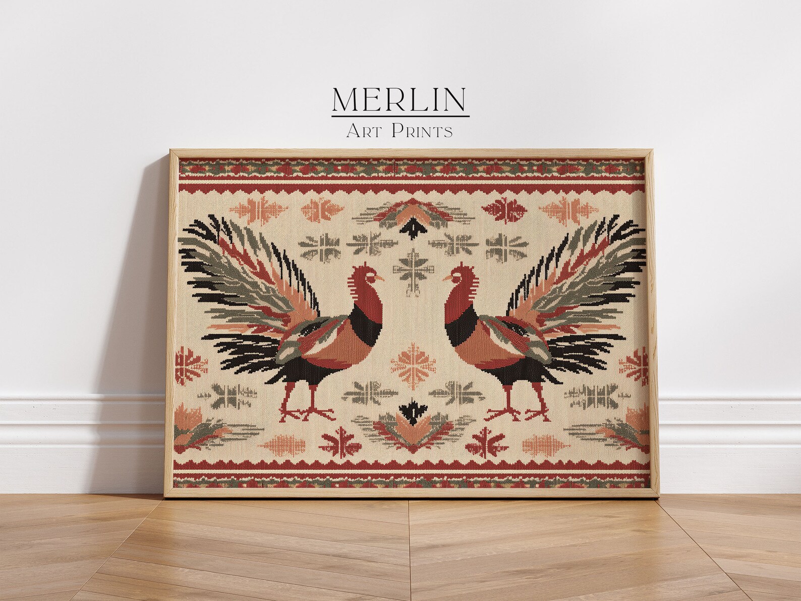 Rustic Turkey Art Print, Vintage Thanksgiving Farmhouse Decor (digital ...