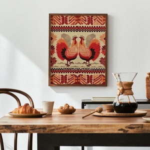 Thanksgiving Art Gallery Wall Set of 3 Prints Eclectic Textile Wall Art ...