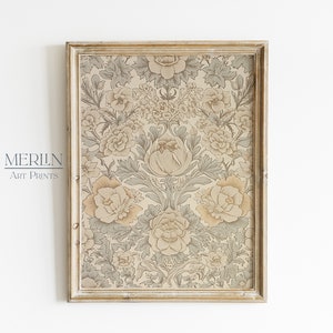 Neutral Tapestry Wall Art Vintage Gallery Set of 3 Prints Antique ...