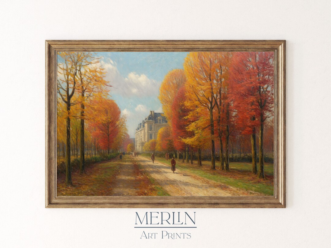 Printable Fall Painting French Country Decor Fall Art Decor Autumn Wall ...