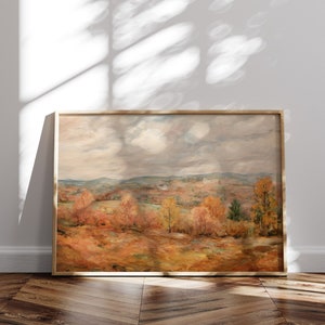 Rustic Fall Art Print, French Country Decor, Printable Autumn Landscape ...