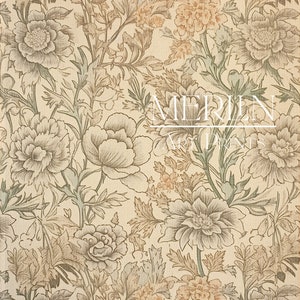 Vintage Neutral Textile Gallery Set of 8 Prints, Antique Tapestry Wall ...
