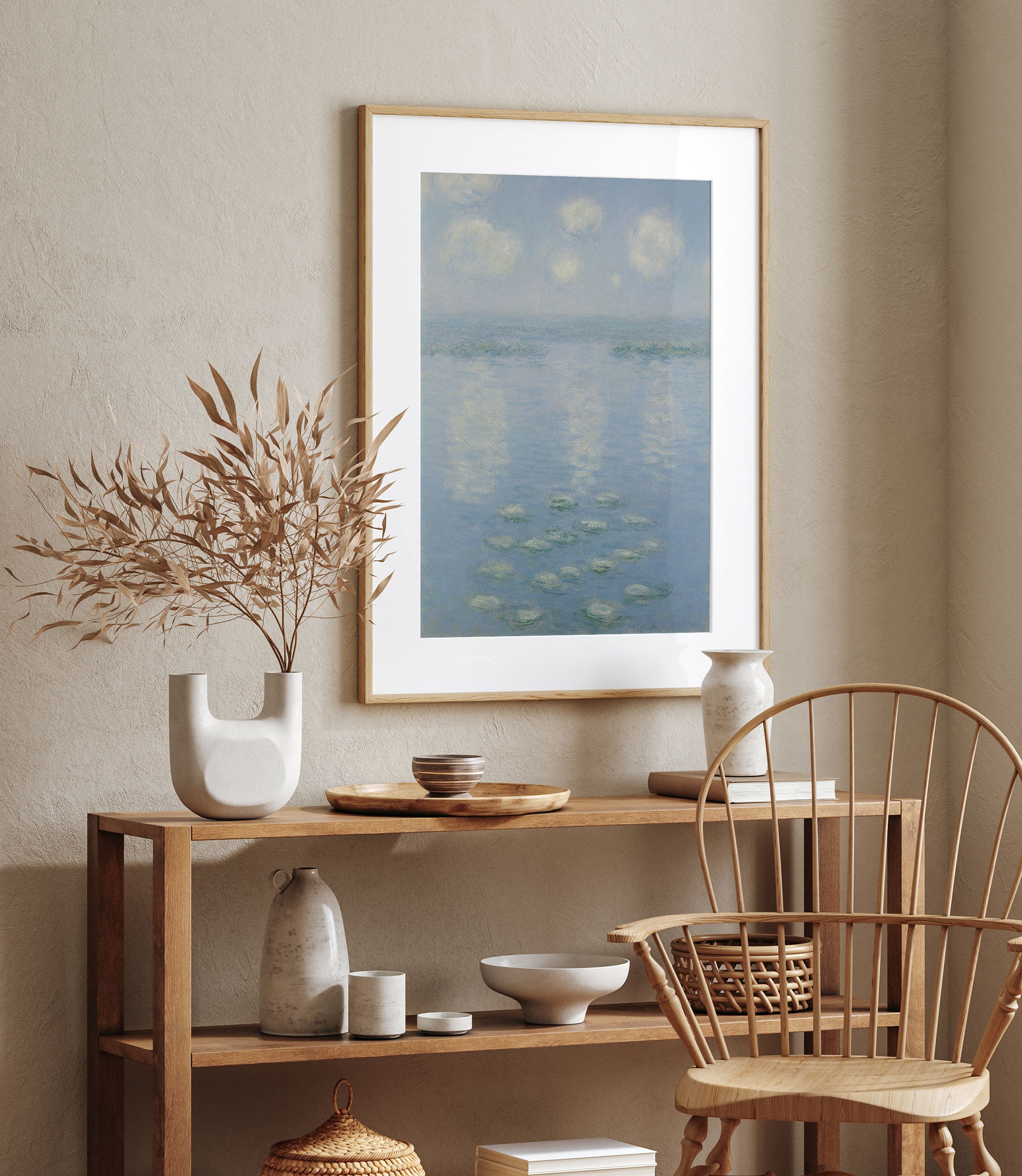 Abstract Lake Painting Printable Abstract Art Vertical - Etsy