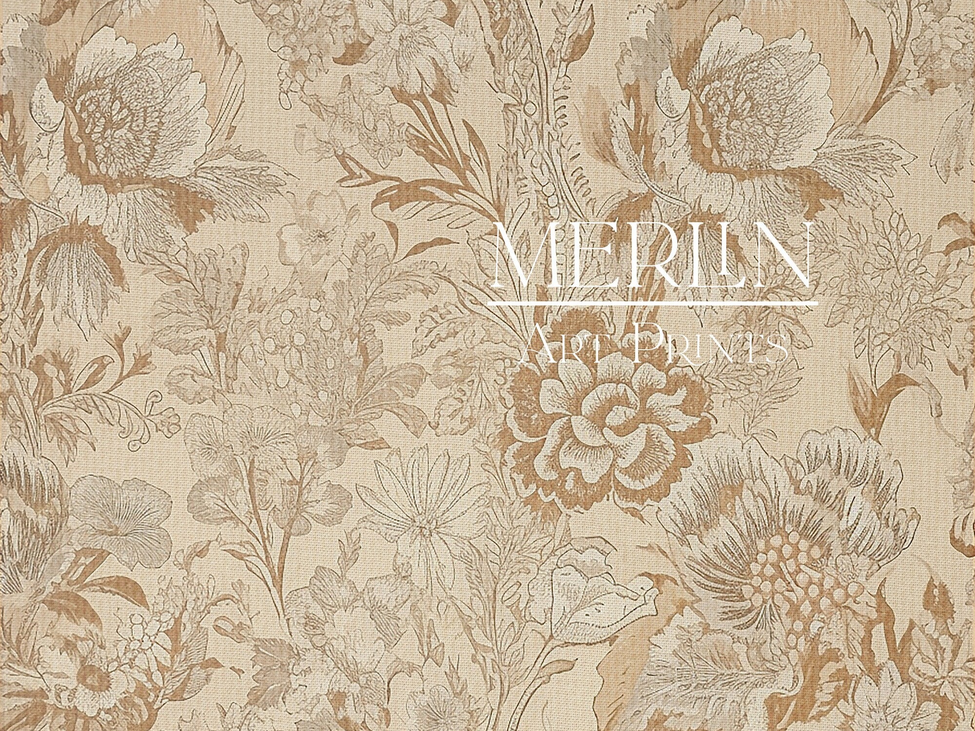 Vintage William Morris Neutral Textile Wall Art Antique Tapestry Art ...