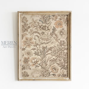 Neutral Tapestry Wall Art Vintage Gallery Set of 3 Prints Antique ...