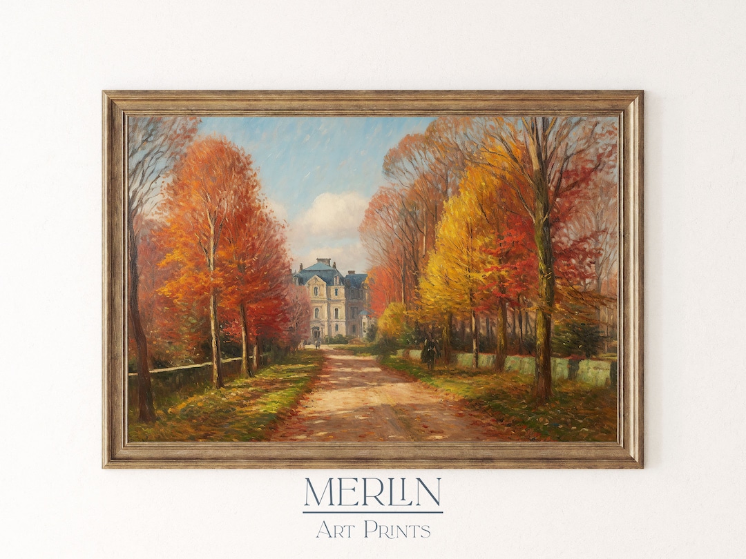 Printable Fall Painting French Country Decor Fall Art Decor Autumn Wall ...