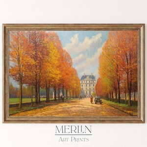 Printable Fall Painting French Country Decor Fall Art Decor Autumn Wall ...