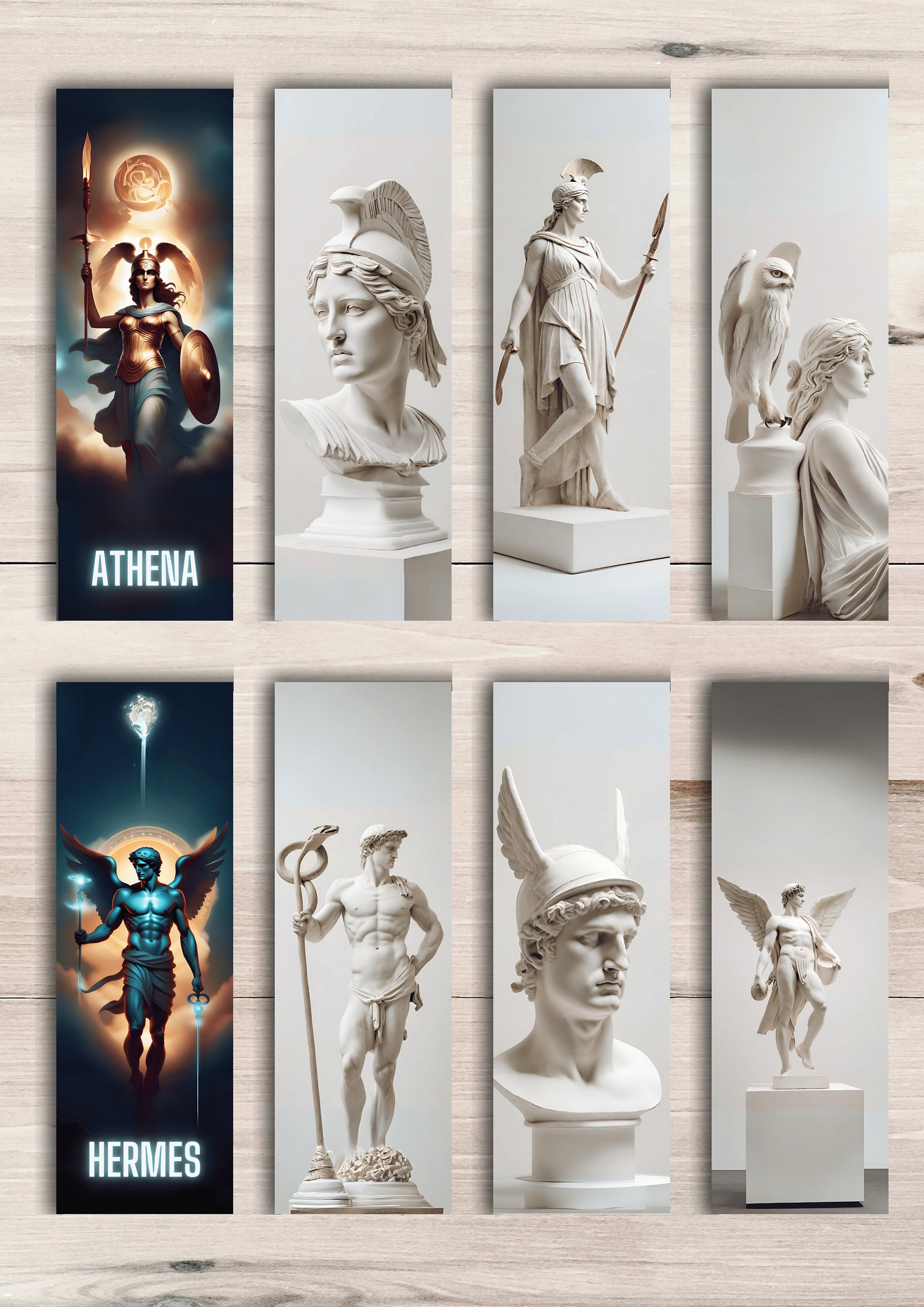 Printable Bookmarks | the 12 Olympians | Set of 48 Bookmarks | Greek ...
