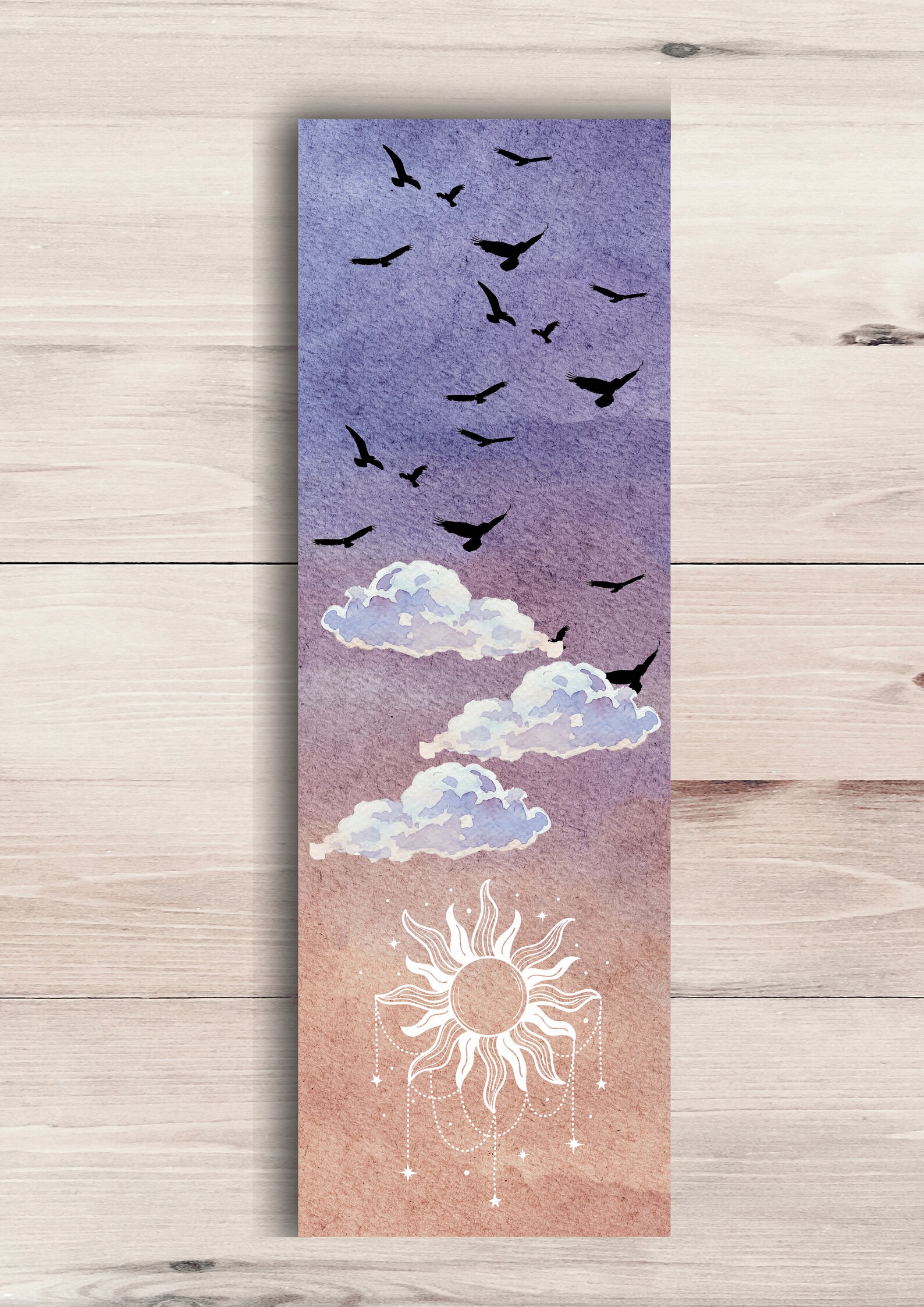 Set of 4 Printable Bookmarks | Sunrise to Sunset | Landscapes | Digital ...