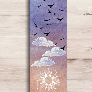 Set of 4 Printable Bookmarks | Sunrise to Sunset | Landscapes | Digital ...