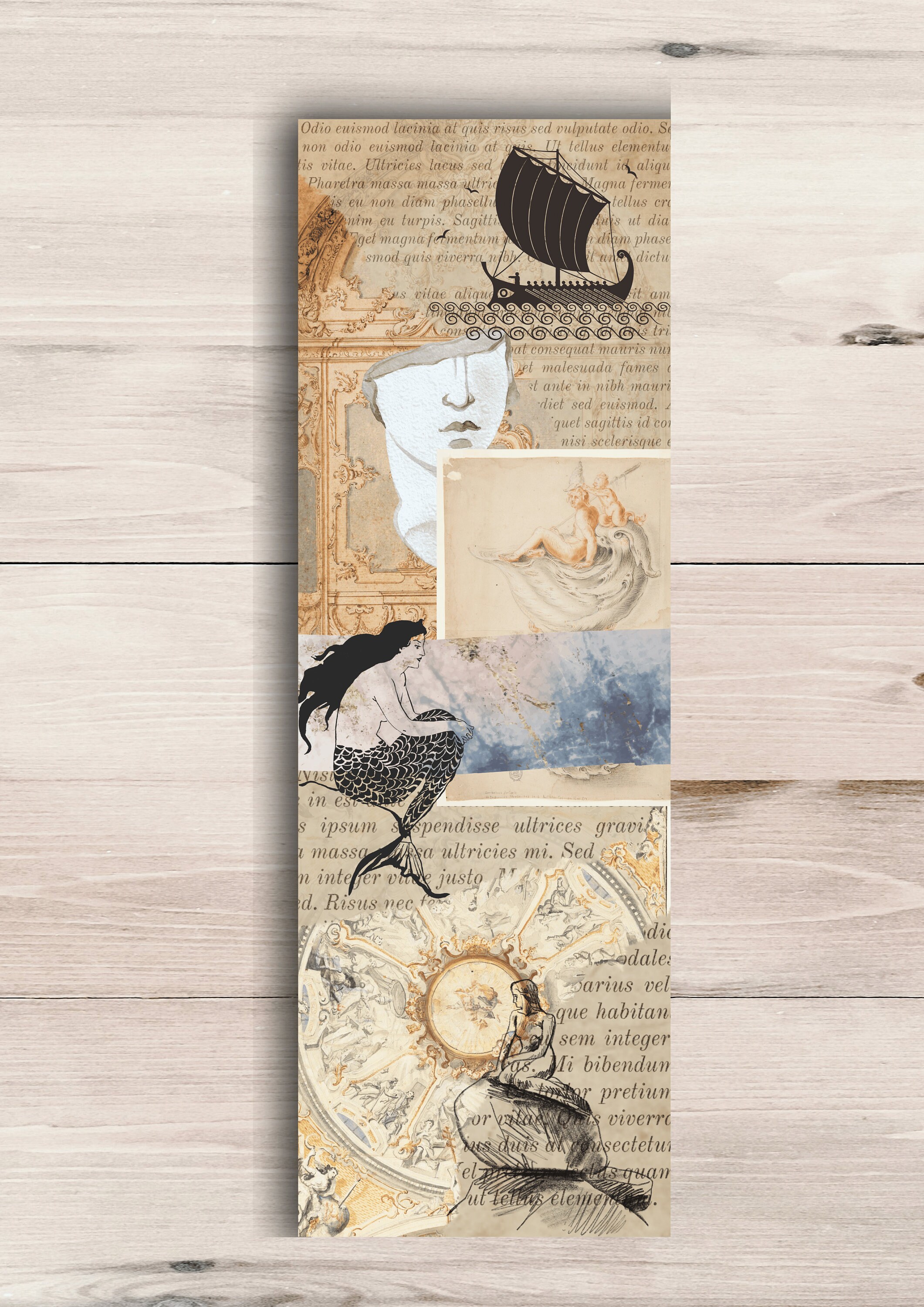 Set of 8 Printable Bookmarks Cottagecore Scrapbook Style - Etsy