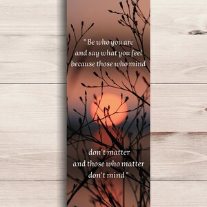 Printable Bookmarks | Set of 8 Inspirational Quotes | Digital Download ...