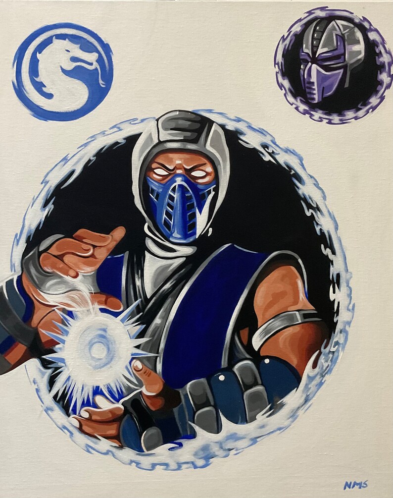 Mortal Kombat Sub Zero Art - Etsy
