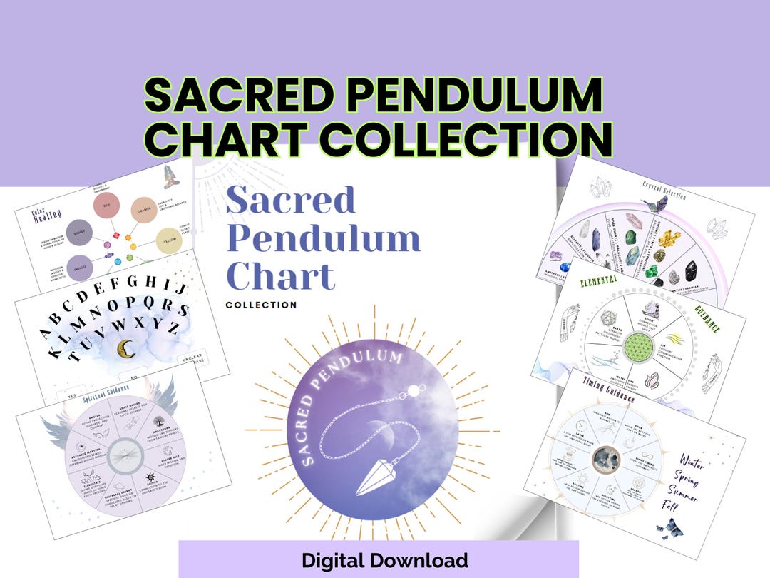 Sacred Pendulum Chart Collection – Printable Divination Tool Digital ...