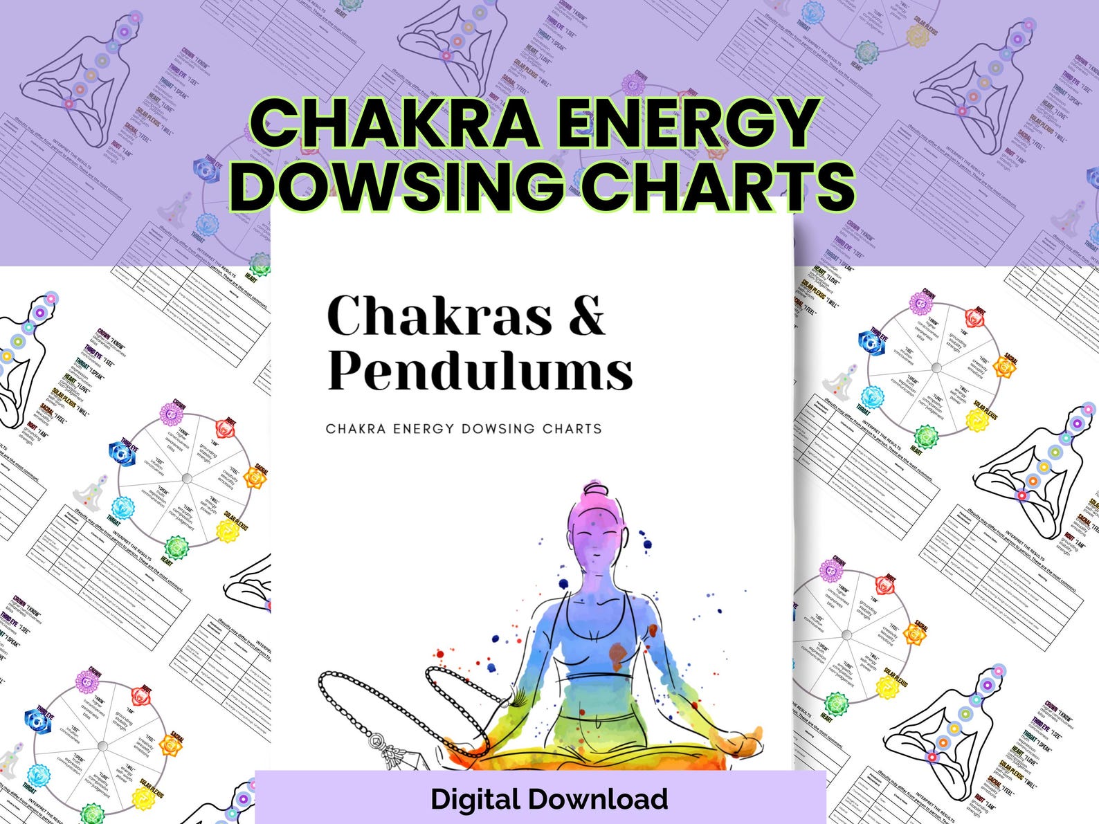 Chakra Energy Dowsing Charts – Printable Digital Download - Etsy