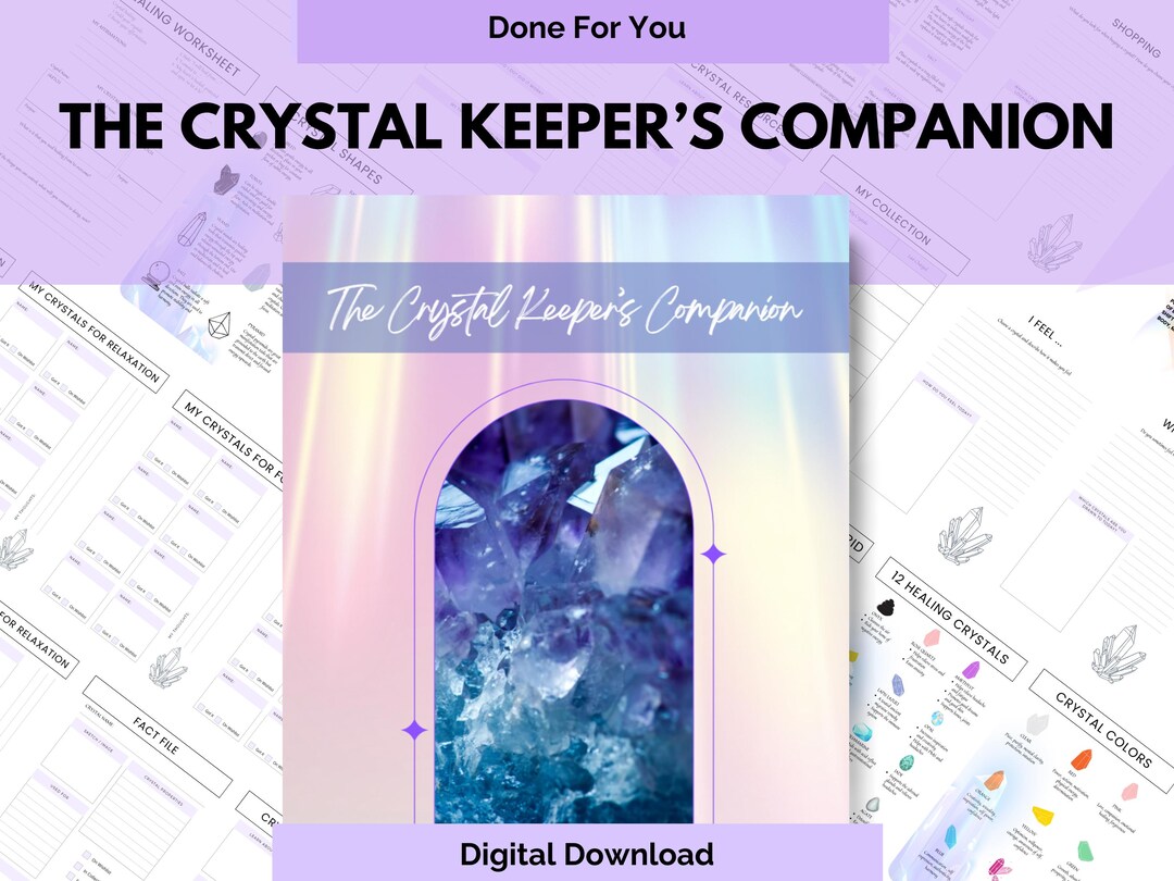 The Crystal Keeper's Companion | Printable Crystal Journal INSTANT ...