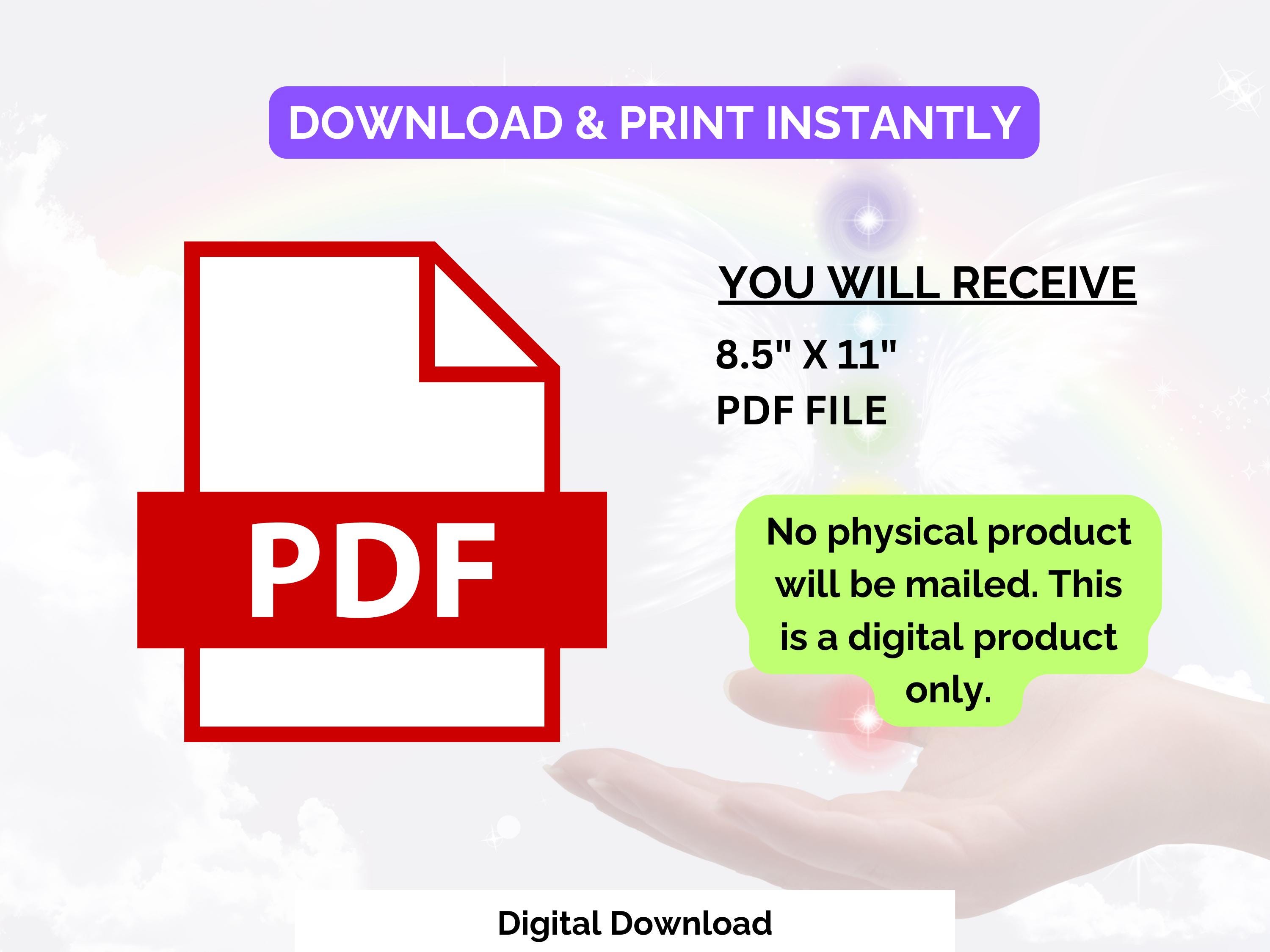 Chakra Energy Dowsing Charts – Printable Digital Download - Etsy