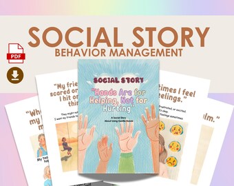 Personal Space Social Story, Autism Behavior Management (printable ...