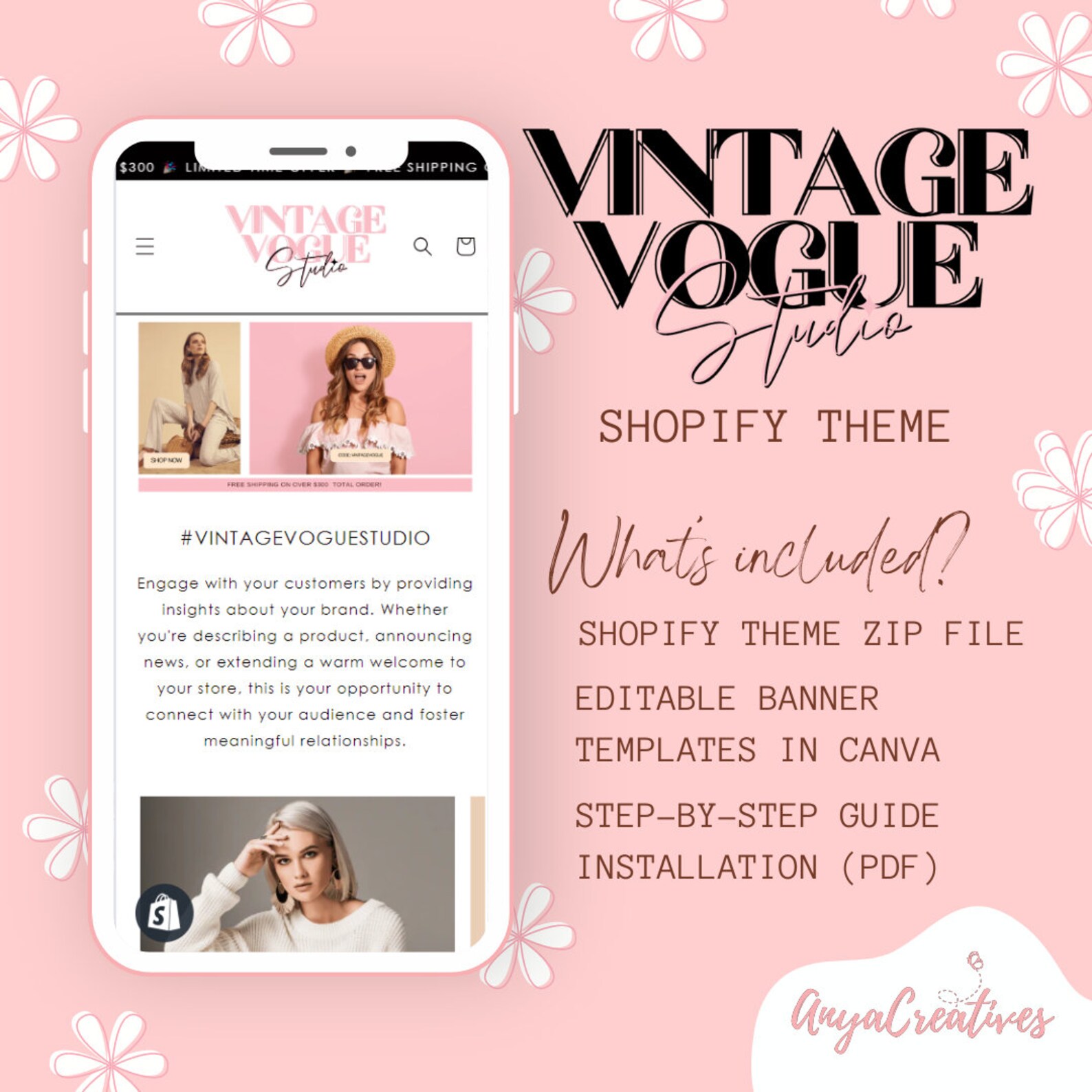Pink Shopify Theme Website Design Template White Aesthetic Shopify ...