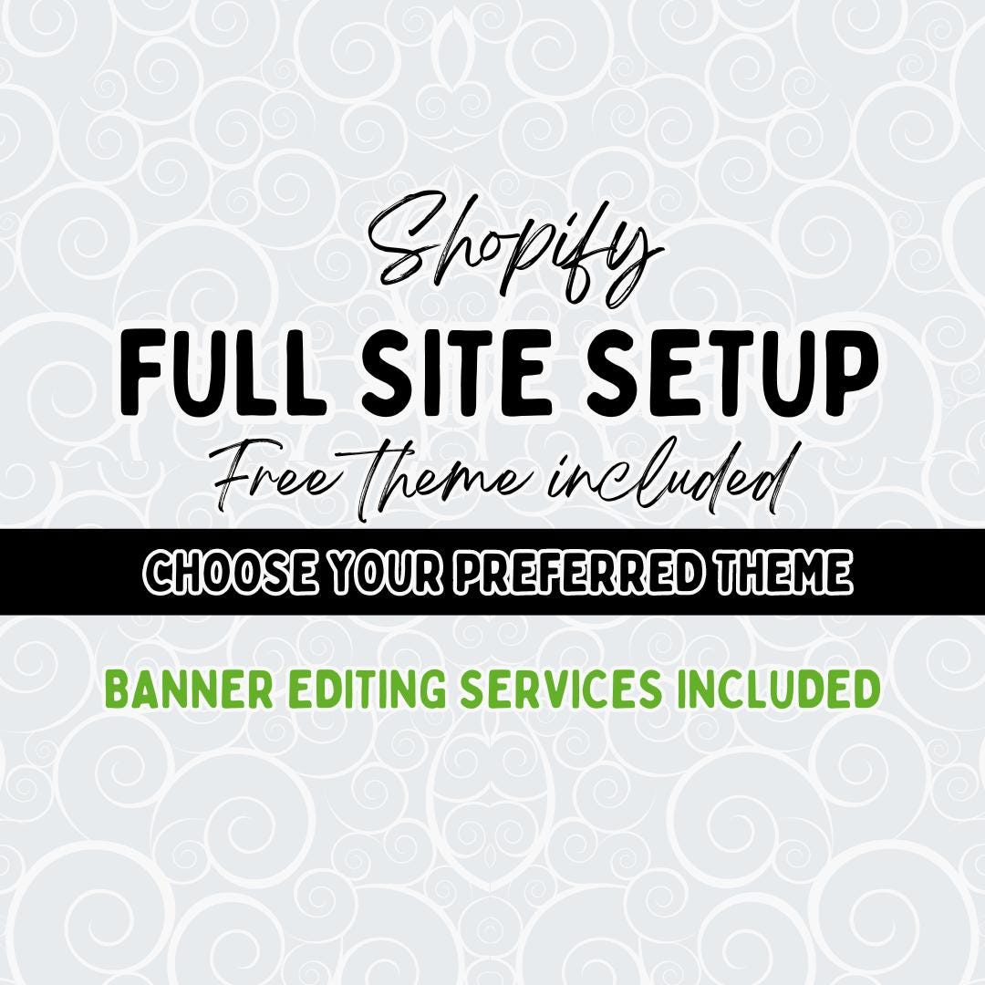 Shopify Store Setup With Free Shopify Theme Template, Web Designer for ...