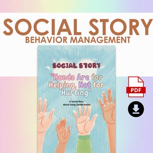 Behavior Social Story for Autism, Special Education, Early Intervention ...