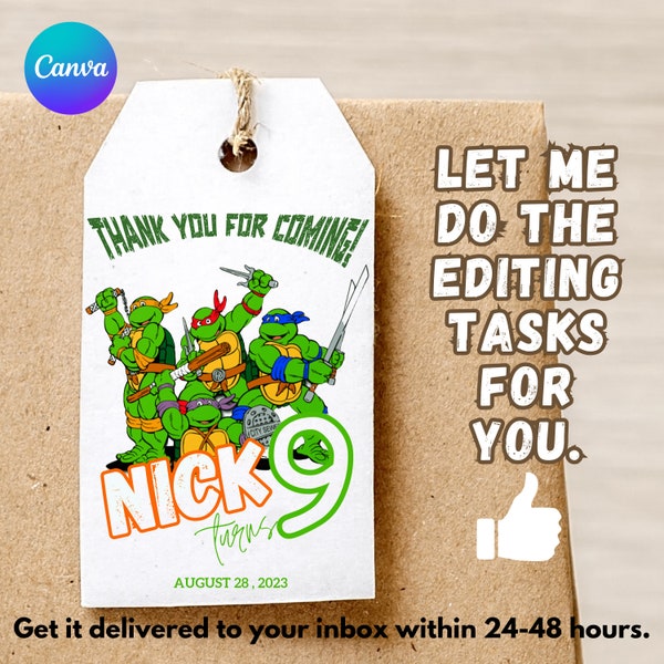 Tmnt Printable - Etsy