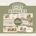 Cottagecore Shopify Store Banner Templates: Canva Editable (PDF ...