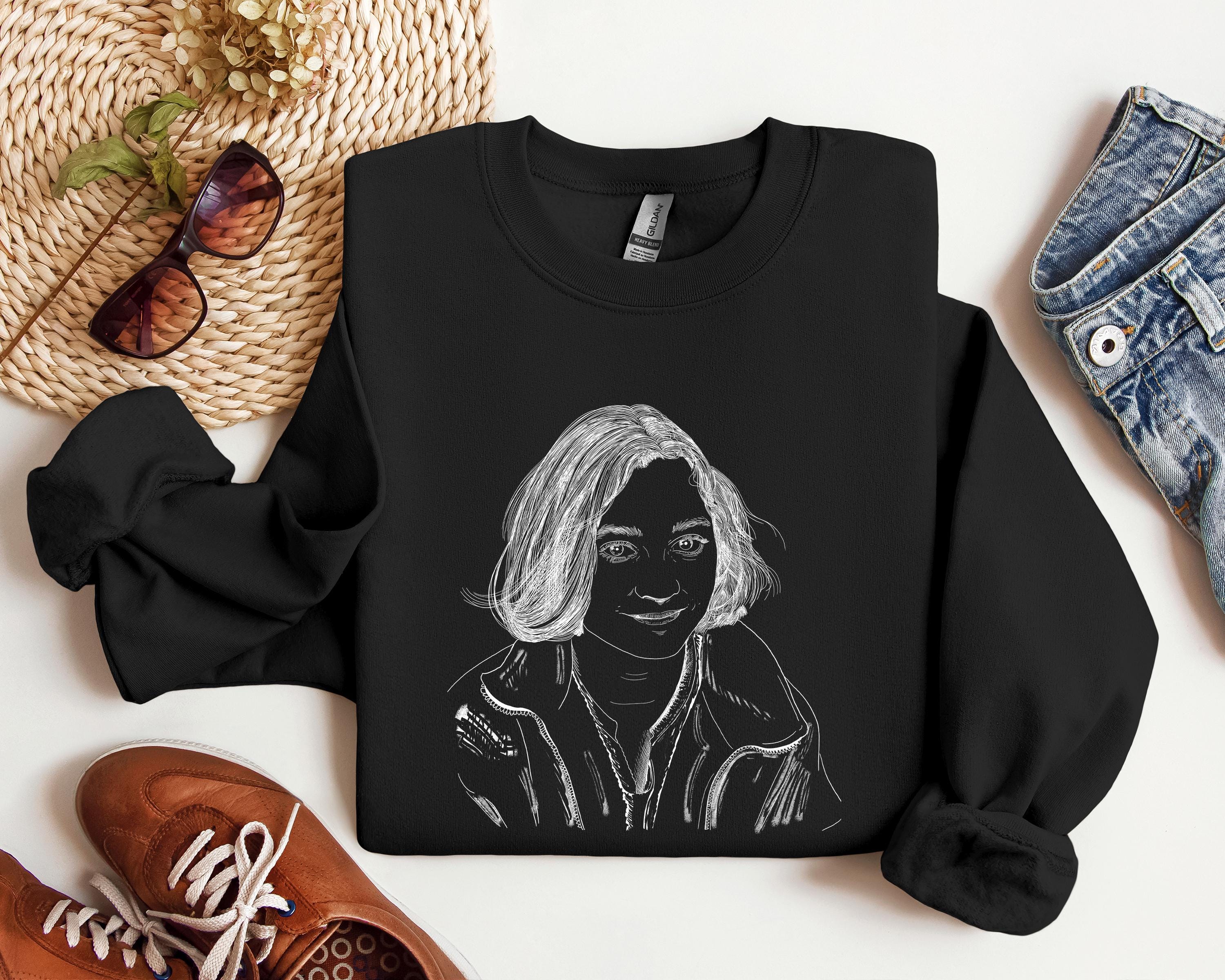Custom Hand-drawn Portrait T-shirt: Photo Sweatshirt, Customized Photo ...