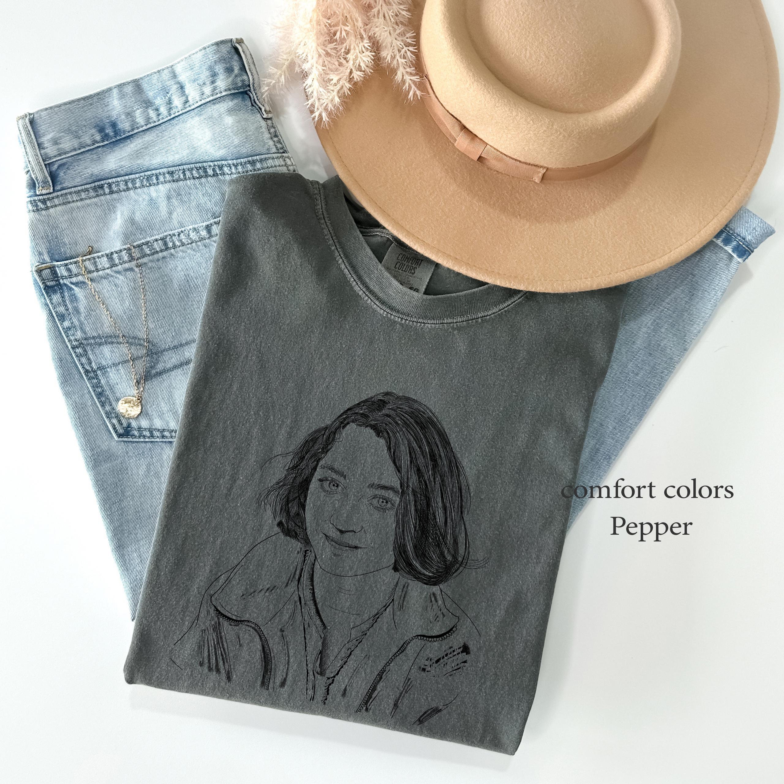 Custom Hand-drawn Portrait T-shirt: Photo Sweatshirt, Customized Photo ...