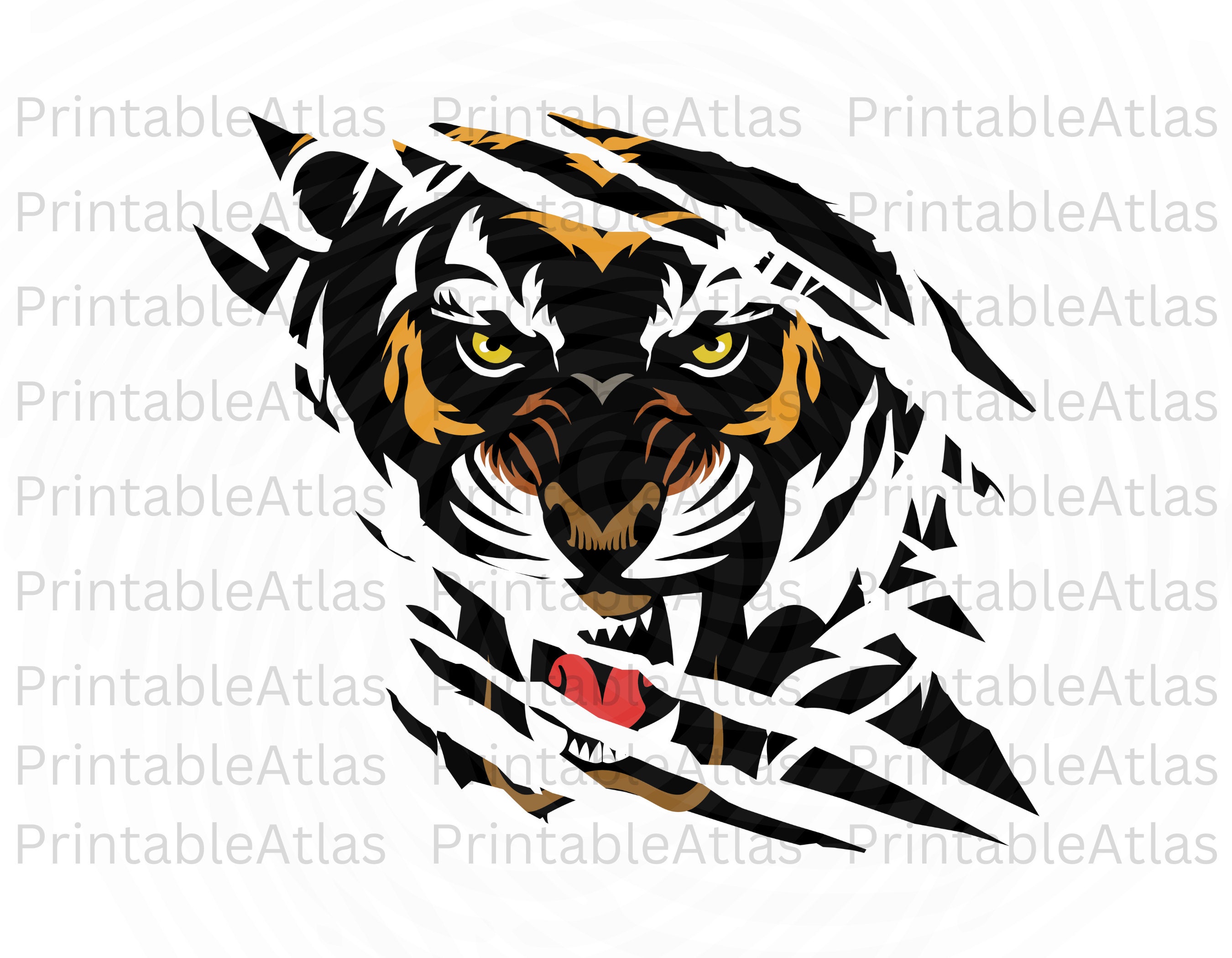 Tiger svg, Tiger svg, Tiger Gesicht svg, Rip svg, Tiger Schule Pride ...