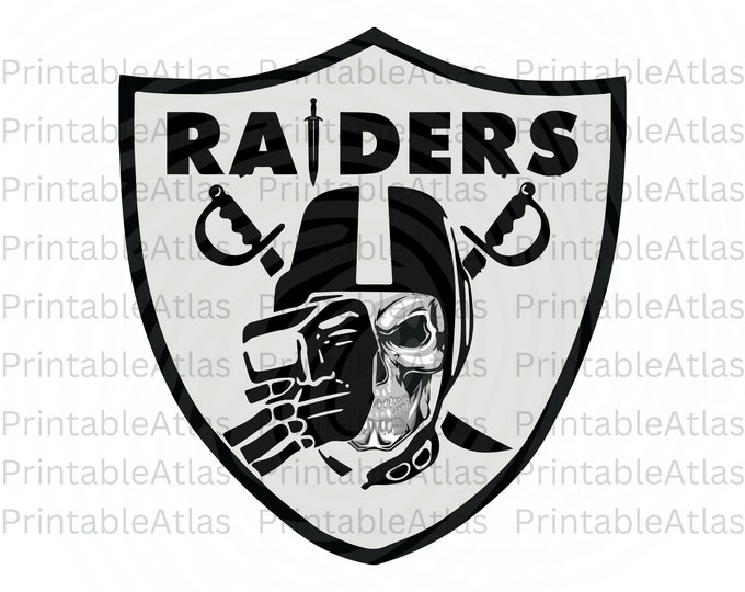 Skull Raiders Svg, Raiders Png, Raider Svg Cut File, Raiders School ...