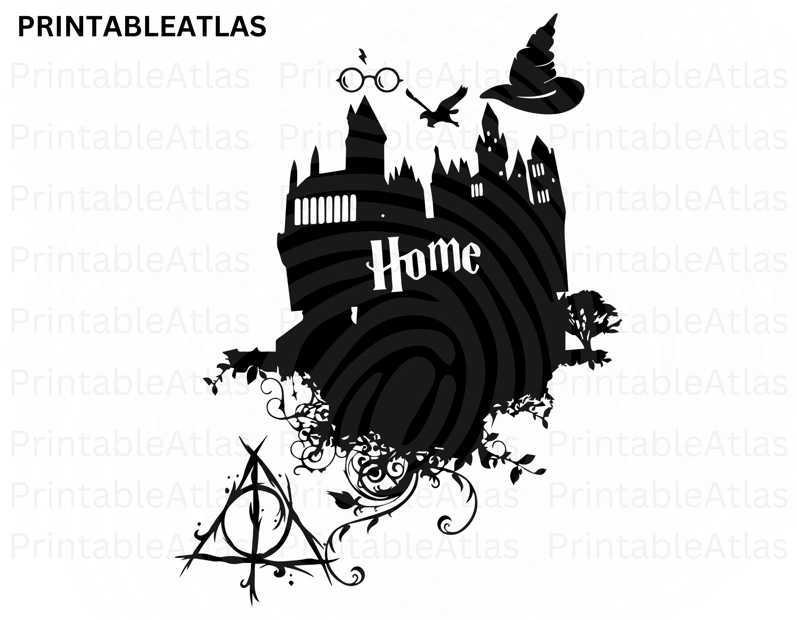 Sorting Hat Home Svg Hogwarts Svg Wizard Castle SVG Wizard - Etsy