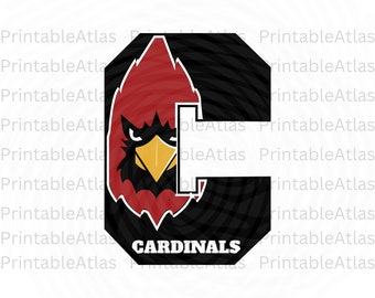 Cardinal school logo svg - Etsy España