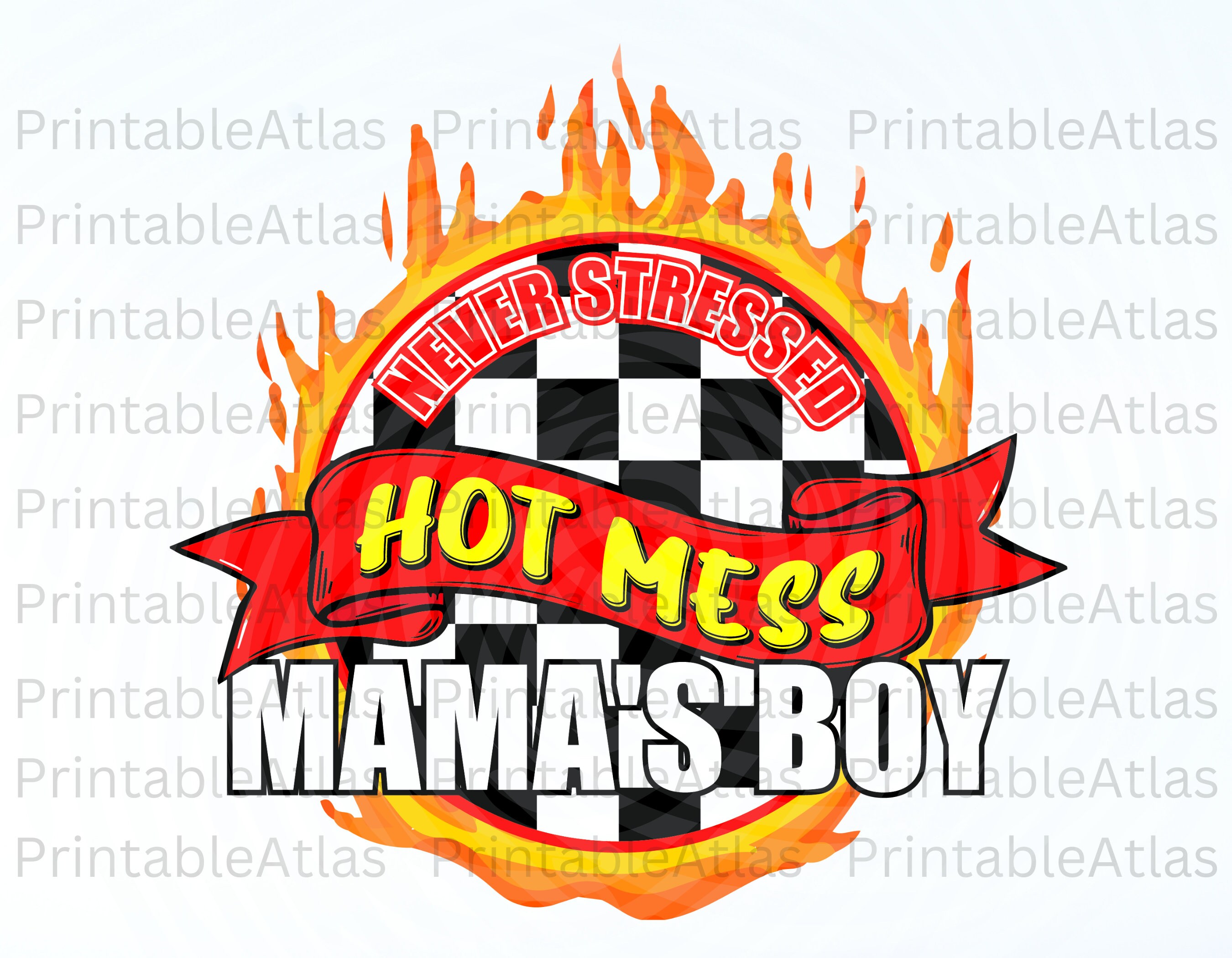 Hot Mess Mama's Boy Never Stressed Svg Png Hot Mess - Etsy