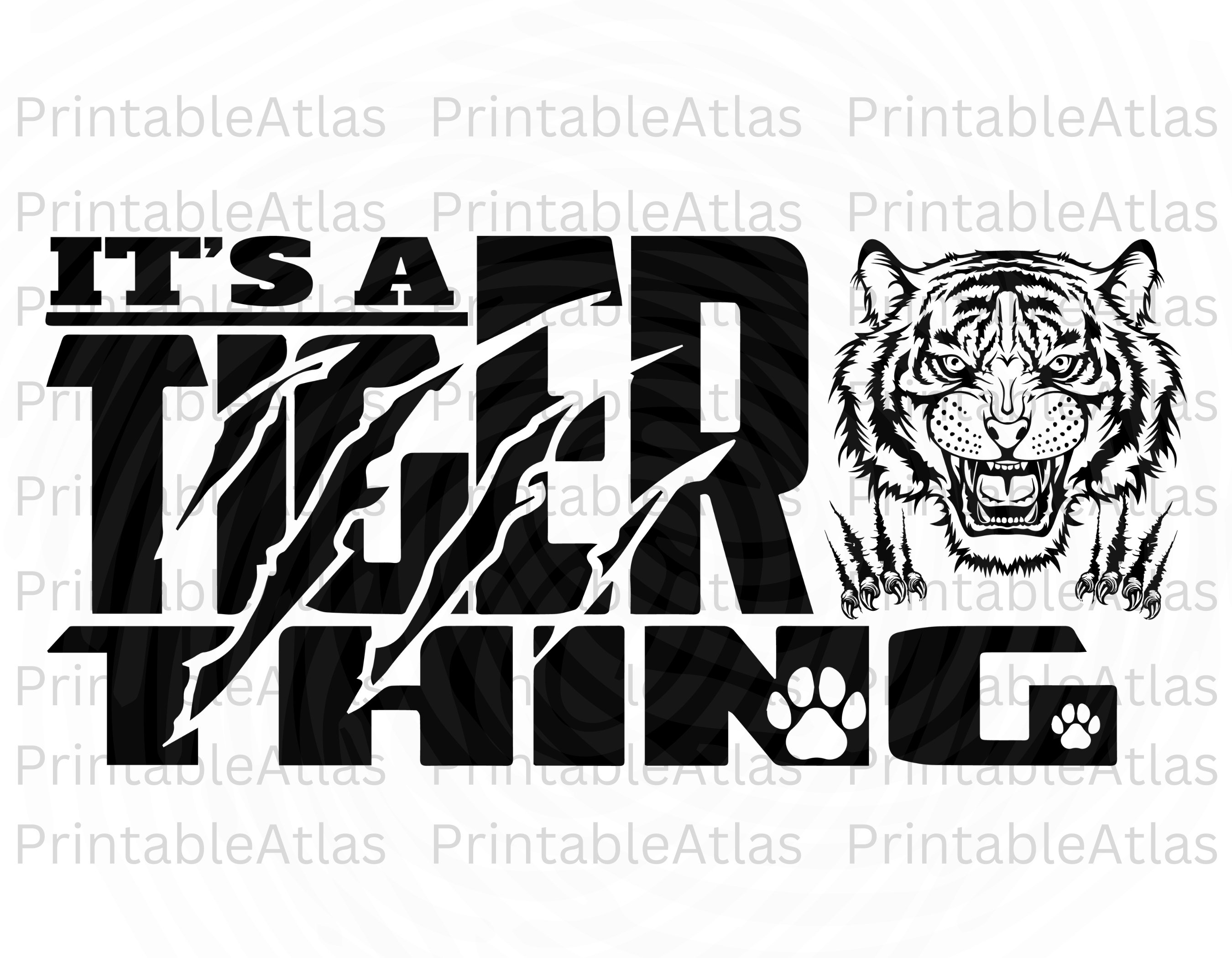 Tiger Svg Tigers Svg It's a Tiger Thing School Pride - Etsy Canada