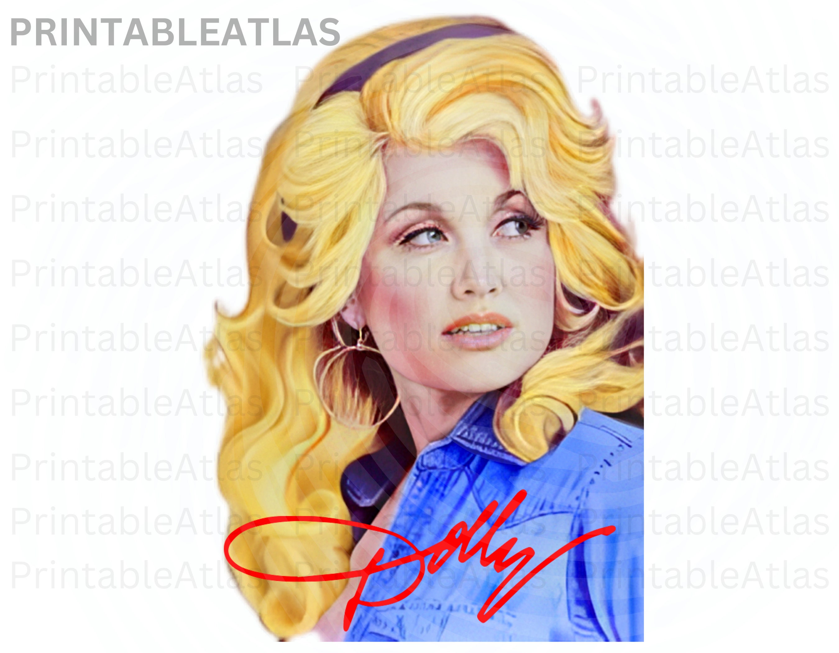 Dolly Parton Watercolor PNG Files for Sublimation Dolly - Etsy