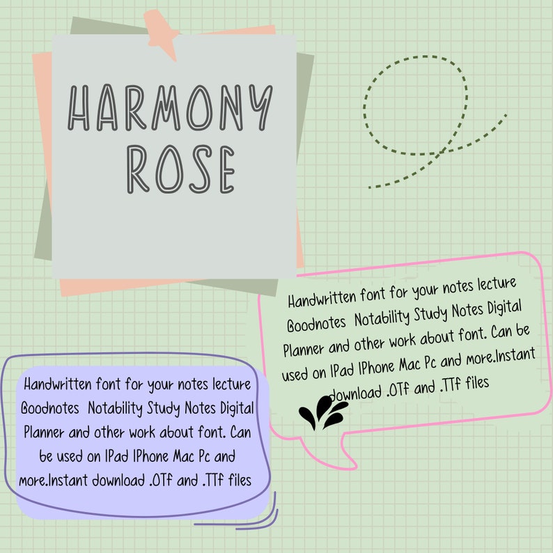 Neat Handwriting Font,digital Notetaking,digital Planning,cute Fonts ...